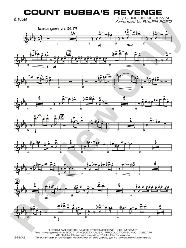 Count Bubba's Revenge: Flute: Flute Part - Digital Sheet Music Download