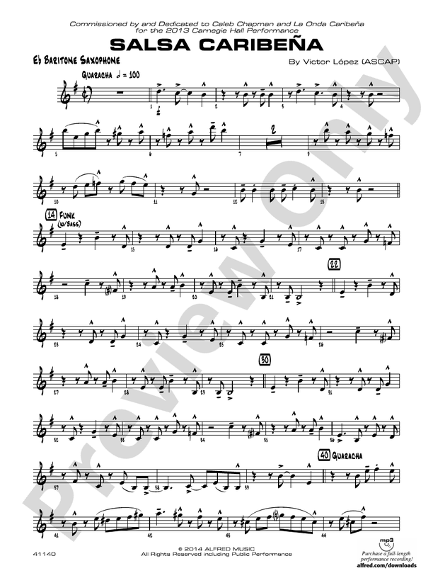 Salsa Caribeña: E-flat Baritone Saxophone: E-flat Baritone Saxophone ...