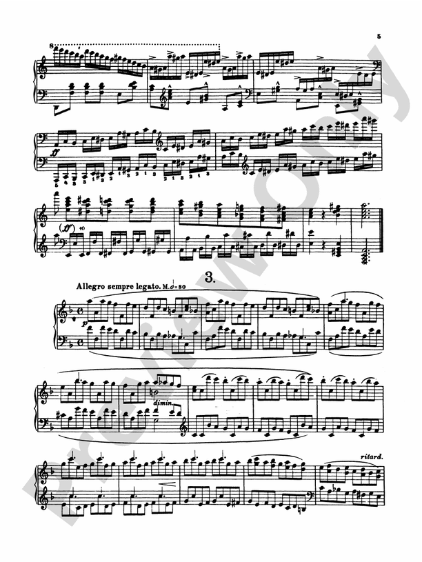 Liszt: Etudes (Volume I): Study in 12 Exercises, No. 3 Part - Digital ...