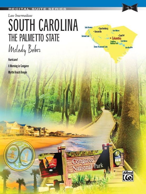 South Carolina: The Palmetto State: Piano Sheet: Melody Bober