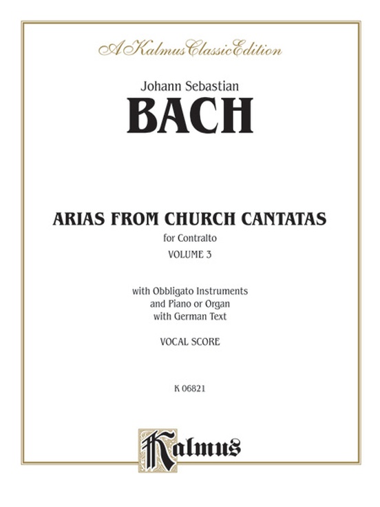 Bach: Contralto Arias, Volume III (German): No. 6, Erbarme dich, mein ...
