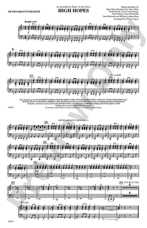 High Hopes: Piano Accompaniment: Piano Accompaniment Part - Digital ...