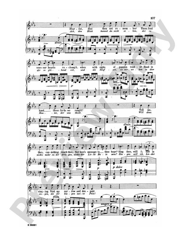 Beethoven: Songs (Complete)-- 66 songs, mostly for Medium Voice (German ...