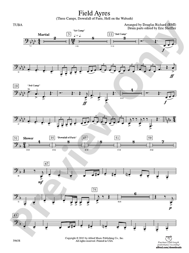 Field Ayres: Tuba: Tuba Part - Digital Sheet Music Download