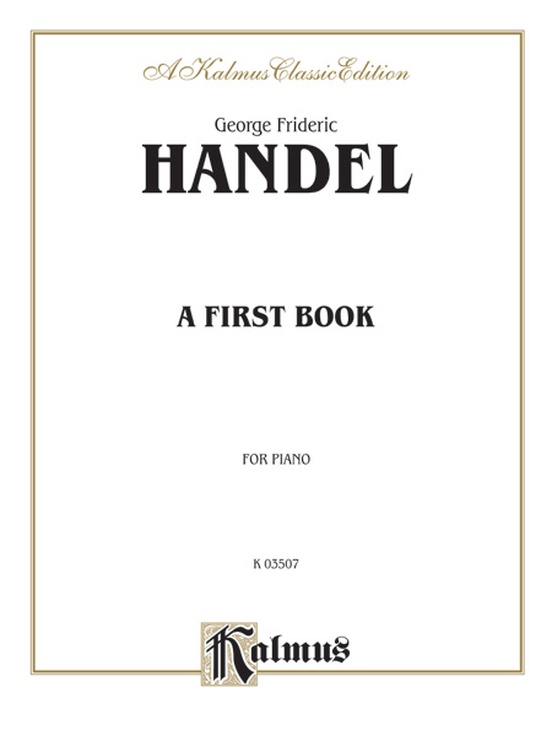 Handel: A First Book: VIII. Gavotta Part - Digital Sheet Music Download