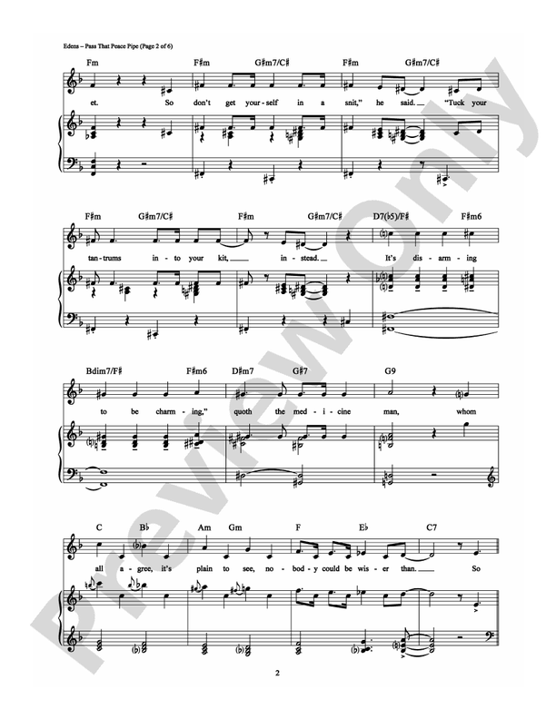 Pass That Peace Pipe: Piano/Vocal/Chords: Hugh Martin - Digital Sheet ...