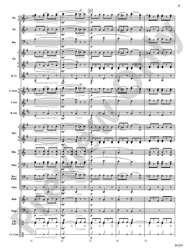 Tenth Regiment March: Score: Concert Band Score: Robert Brown Hall ...