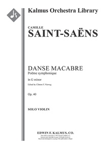 Danse Macabre, Op. 40: Full Orchestra, Solo Strings with Ensemble Solo ...