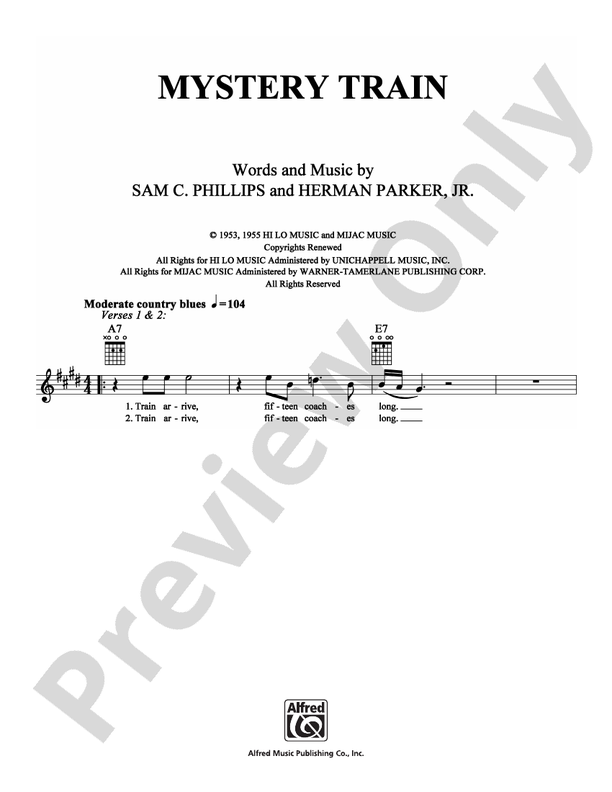 Mystery Train: Easy Guitar: Jerry Garcia - Digital Sheet Music Download