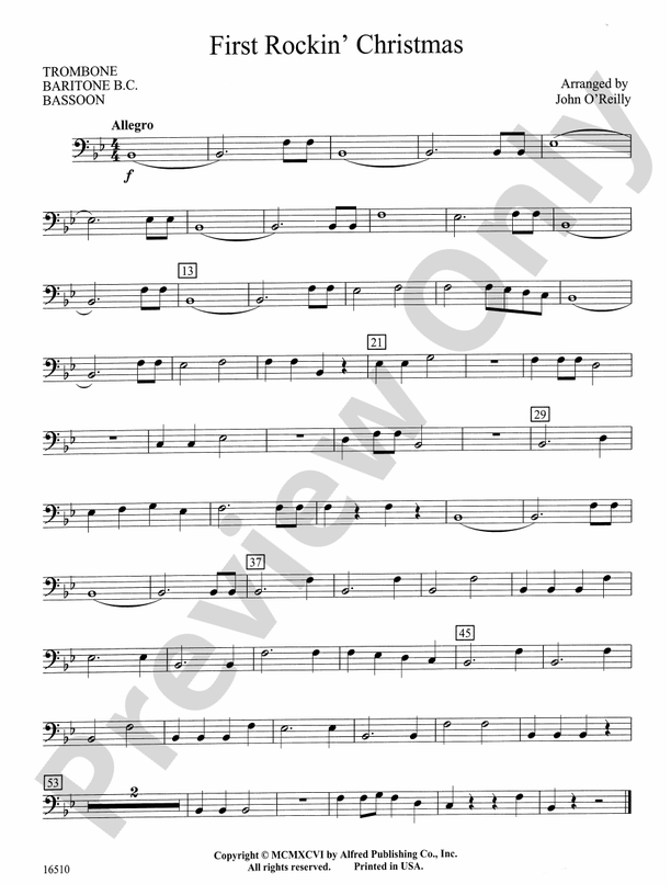 First Rockin' Christmas: 1st Trombone: 1st Trombone Part - Digital ...