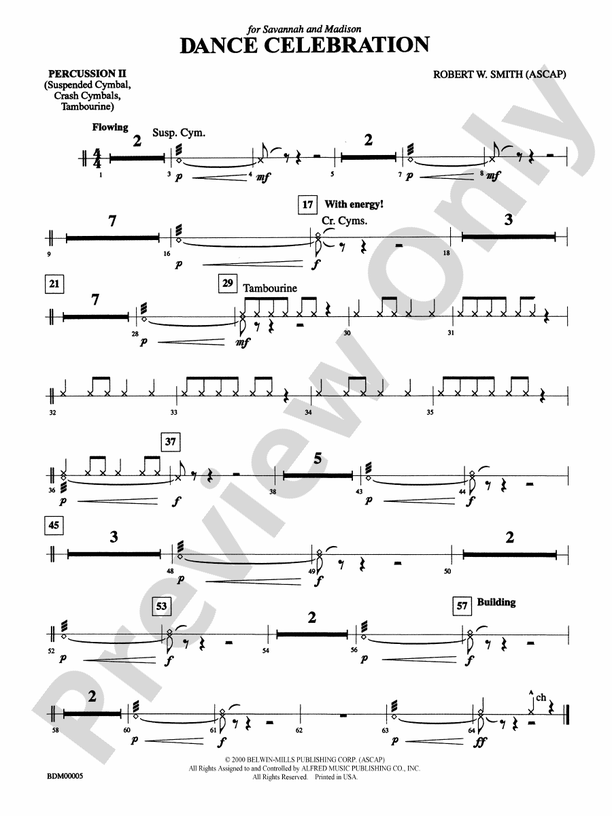 Dance Celebration: 2nd Percussion: 2nd Percussion Part - Digital Sheet ...