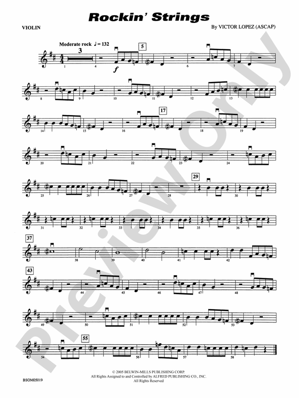Rockin' Strings: 1st Violin: 1st Violin Part - Digital Sheet Music Download