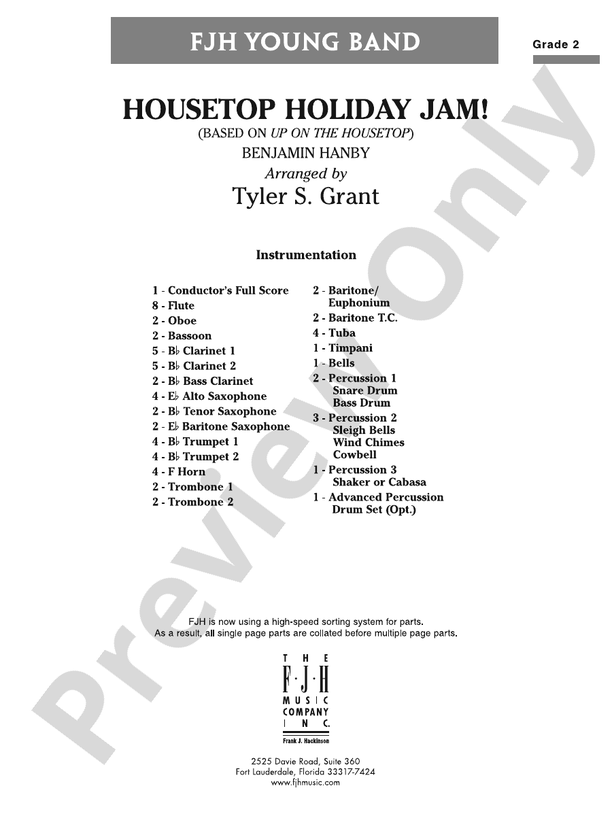 Housetop Holiday Jam!: Score: - Digital Sheet Music Download
