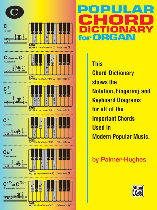Popular Chord Dictionary For Organ Organ Book Sheet Music