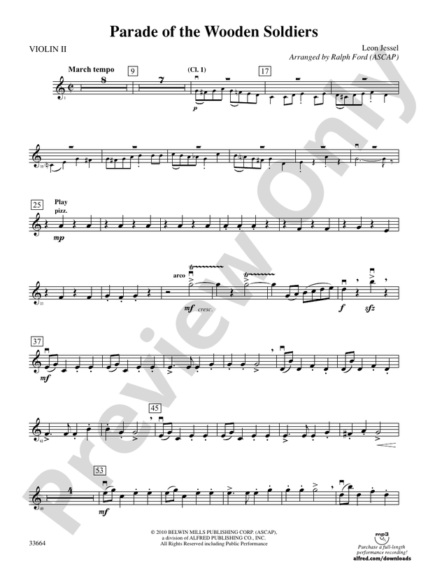 Parade of the Wooden Soldiers: 2nd Violin: 2nd Violin Part - Digital ...