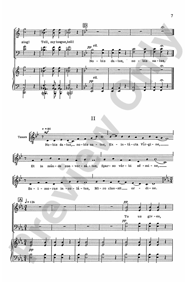 Pange Lingua Variations: SATB Choral: Dave Brubeck - Digital Sheet ...