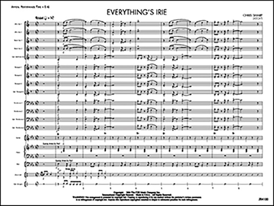 Everything's Irie: Jazz Ensemble Conductor Score: Chris Sharp | Sheet Music