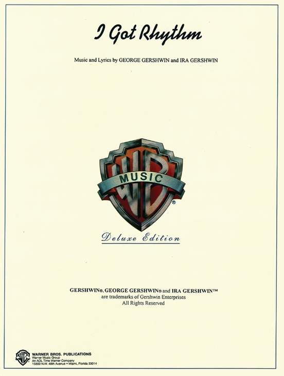 I Got Rhythm: Piano/Vocal/Chords: George Gershwin - Digital Sheet Music ...