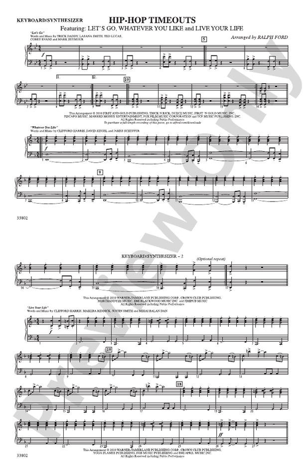 Hip-Hop Timeouts: Keyboard/Synthesizer: Keyboard/Synthesizer Part ...