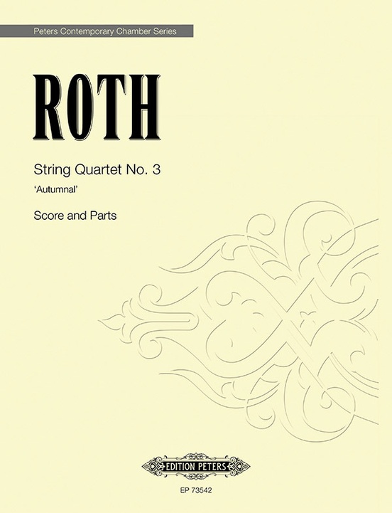 String Quartet No. 3: String Quartet Conductor Score & Parts: Alec Roth ...