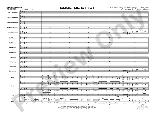 Soulful Strut: Score: Jazz Ensemble Score - Digital Sheet Music Download