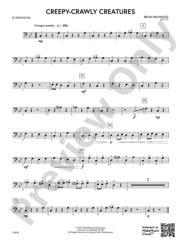 Creepy-Crawly Creatures: Baritone B.C.: Baritone B.C. Part - Digital ...