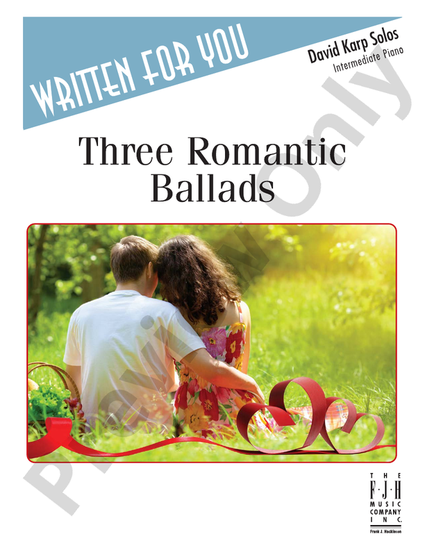 Three Romantic Ballads: Piano: David Karp - Digital Sheet Music Download