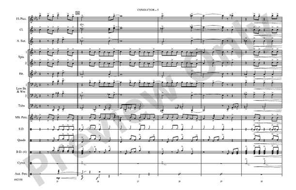 Leave the Door Open: Score: Marching Band Score - Digital Sheet Music ...