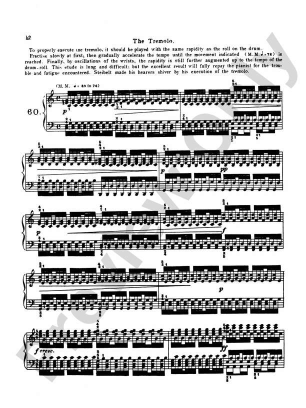 Hanon: The Virtuoso Pianist (Volume III): No. 60 Part - Digital Sheet Music Download