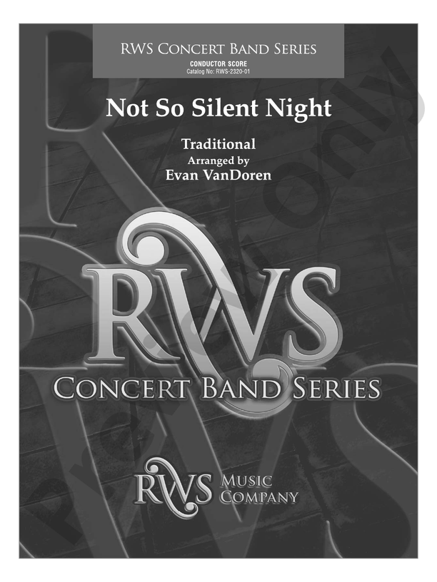 Not So Silent Night: Concert Band Conductor Score & Parts - Digital ...
