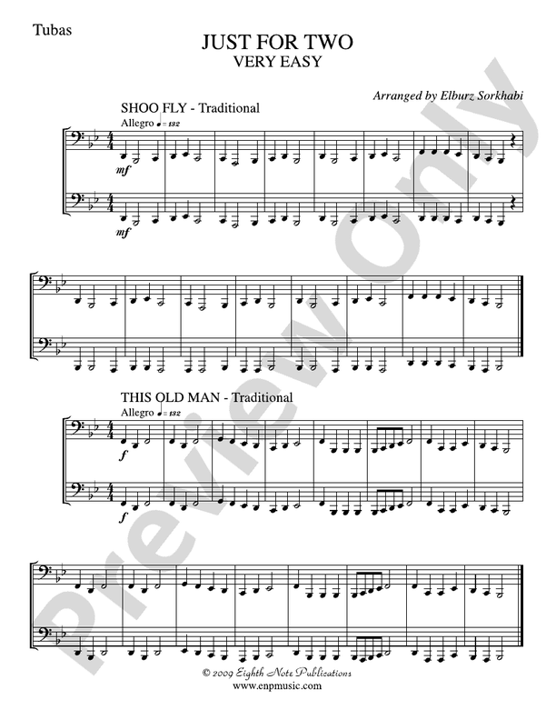 Just for Two: 2 Tubas Part(s) - Digital Sheet Music Download