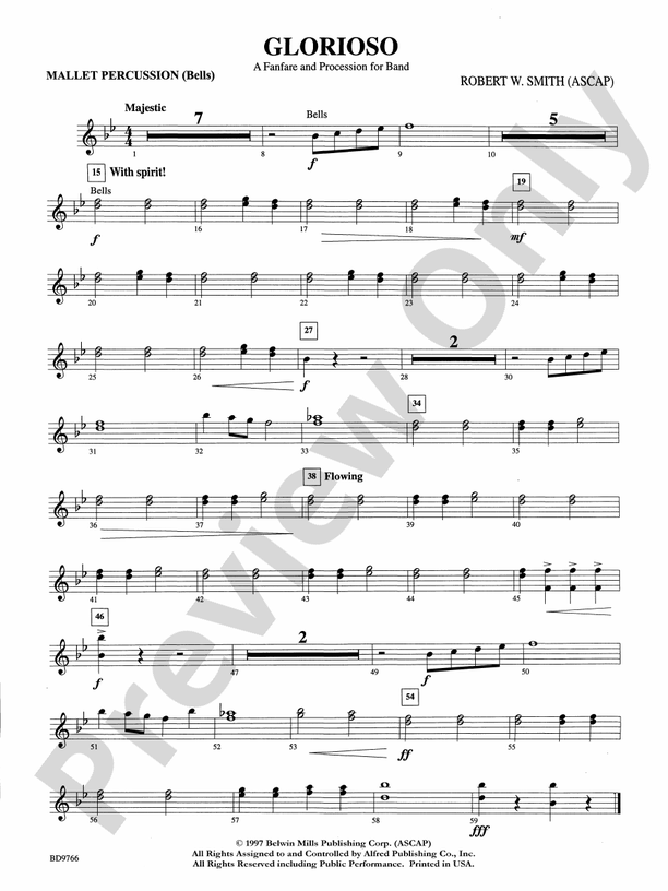 Glorioso (A Fanfare and Procession for Band): Mallets: Mallets Part ...