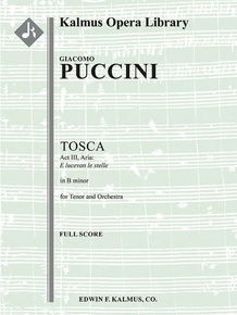 Tosca: Act III, Aria: E lucevan le stelle (tenor) (excerpt): Serious Opera, Orchestra ...