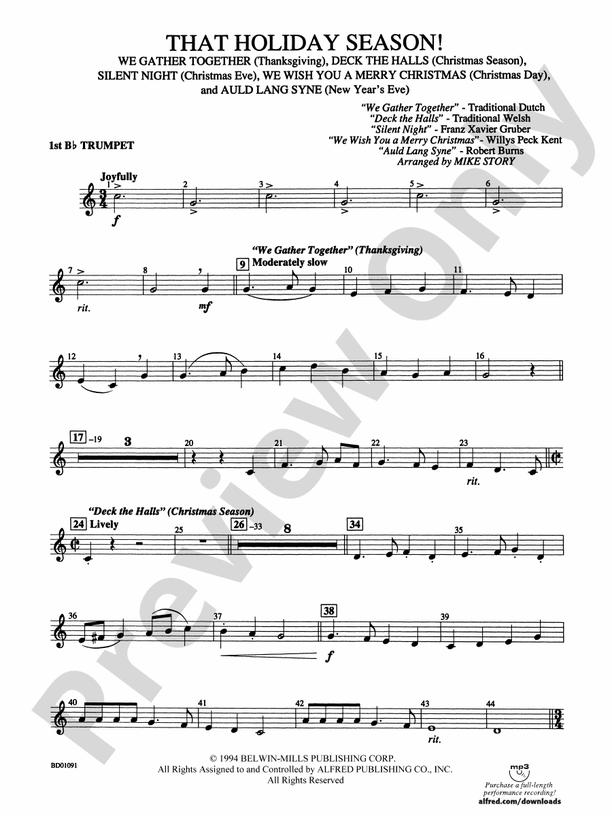 That Holiday Season!: 1st B-flat Trumpet: 1st B-flat Trumpet Part ...