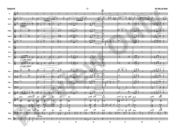 My Foolish Heart: Score: Jazz Ensemble Score - Digital Sheet Music Download