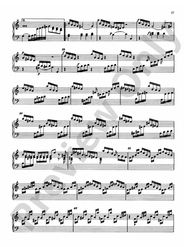 Bach: Nine Sonatas: Sonata No. 7 in C Major Part - Digital Sheet Music ...