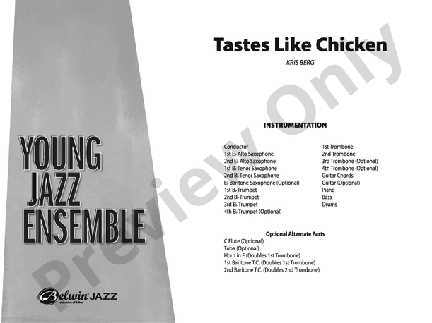 Tastes Like Chicken: Score: Jazz Ensemble Score - Digital Sheet Music ...