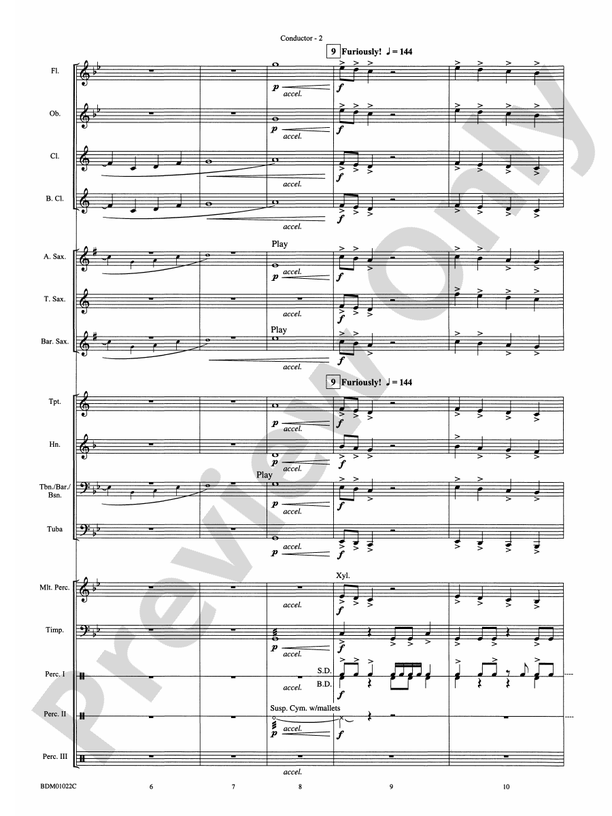 Dark Adventure: Score: Concert Band Score - Digital Sheet Music Download