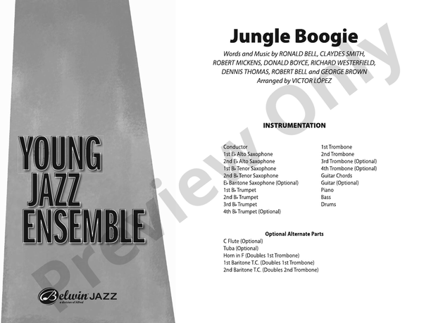 Jungle Boogie: Score: Jazz Ensemble Score - Digital Sheet Music Download