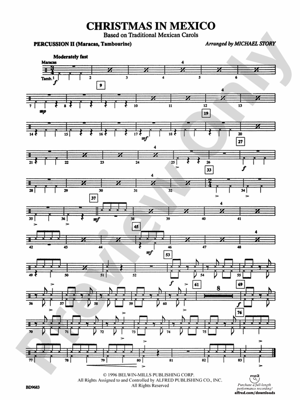 Christmas in Mexico: 2nd Percussion: 2nd Percussion Part - Digital ...