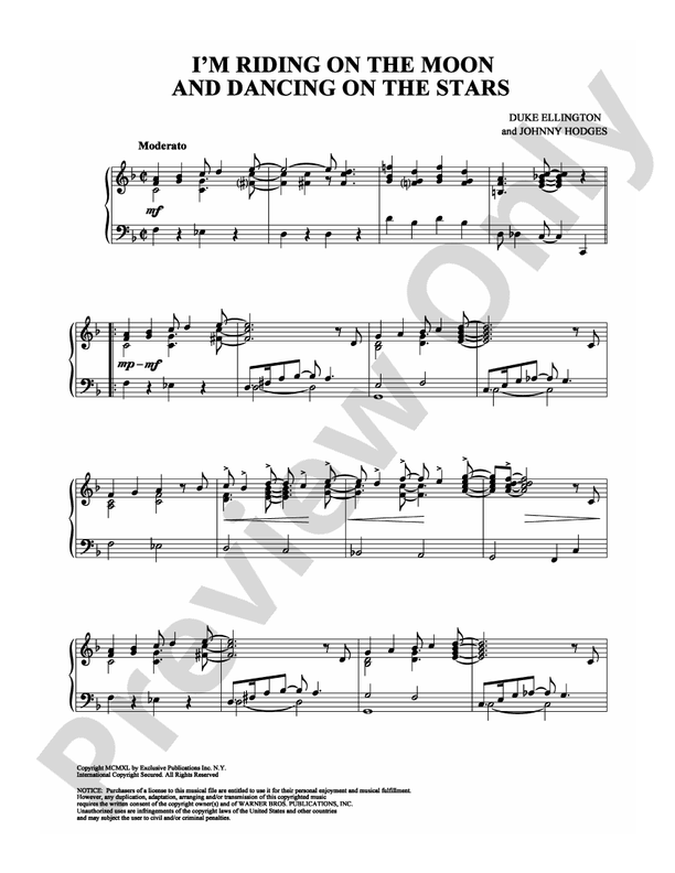 I'm Riding on the Moon and Dancing on the Stars: Piano: Duke Ellington ...