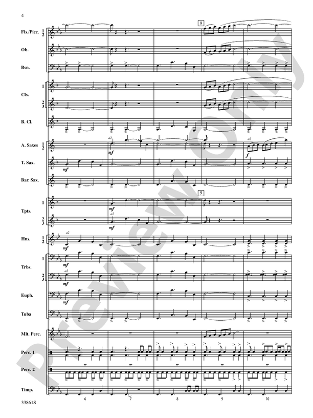 Ride On: Score: Concert Band Score - Digital Sheet Music Download