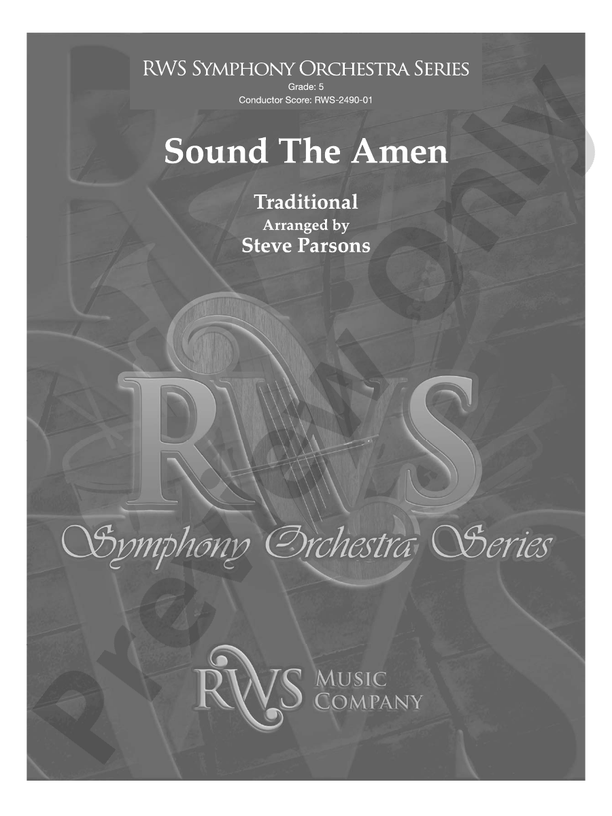 Sound the Amen: Score: Full Orchestra Score - Digital Sheet Music Download