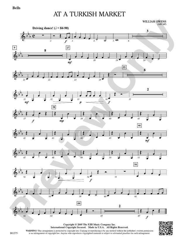 At a Turkish Market: Bells: Bells Part: William Owens - Digital Sheet ...