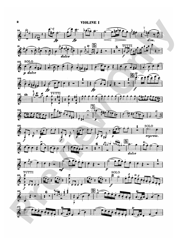 Mozart: Concertone in C Major: Concertone in C Major (Violin I) Part ...