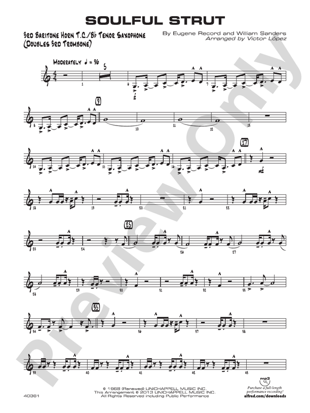 Soulful Strut: 3rd Baritone T.C.: 3rd Baritone T.C. Part - Digital ...