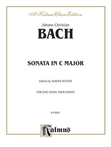 Bach: Sonata in C Major: Piano Duet (1 Piano, 4 Hands) Book: Johann ...