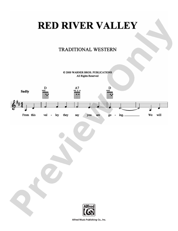 Red River Valley: Lead Sheet: Traditional - Digital Sheet Music Download