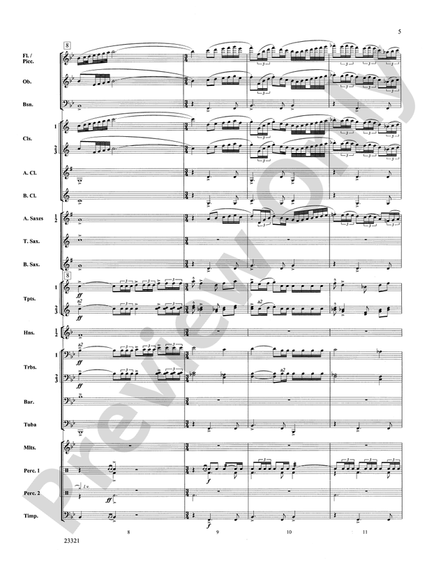 Pride of the Grenadiers: Concert Band Conductor Score & Parts: Robert Sheldon - Digital Sheet ...