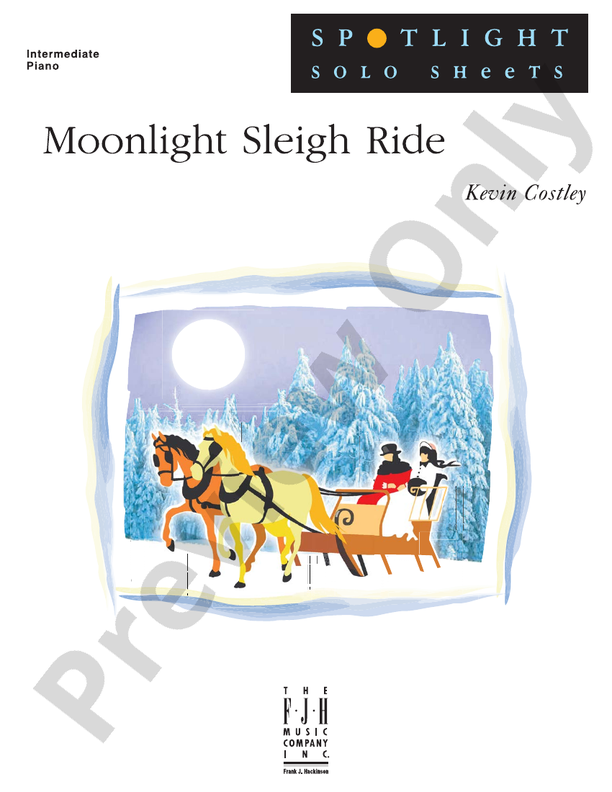 Moonlight Sleigh Ride: Piano: Kevin Costley - Digital Sheet Music Download